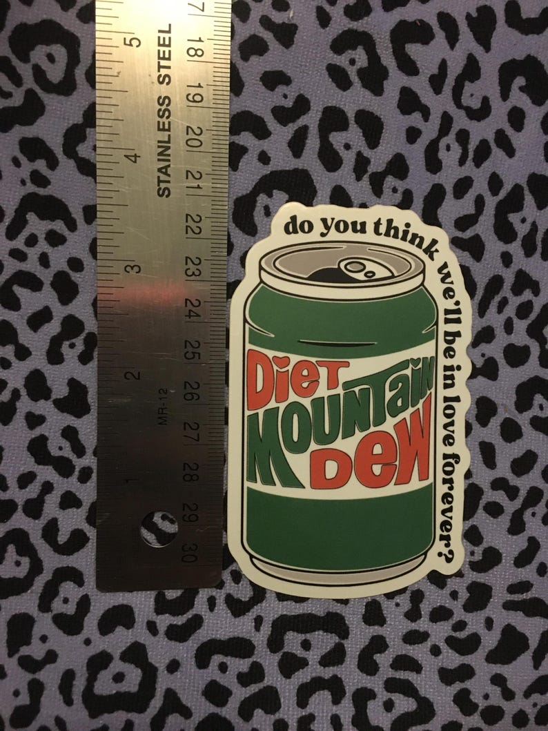 Diet Mountain Dew Sticker Decal - Etsy