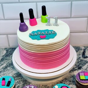 Nail Polish Cake, Make up Cake, Girly Birthday Cake, Fondant Cake ...