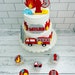 Firetruck Fondant Cake Decorations, Firefighter Fondant Cake Toppers ...