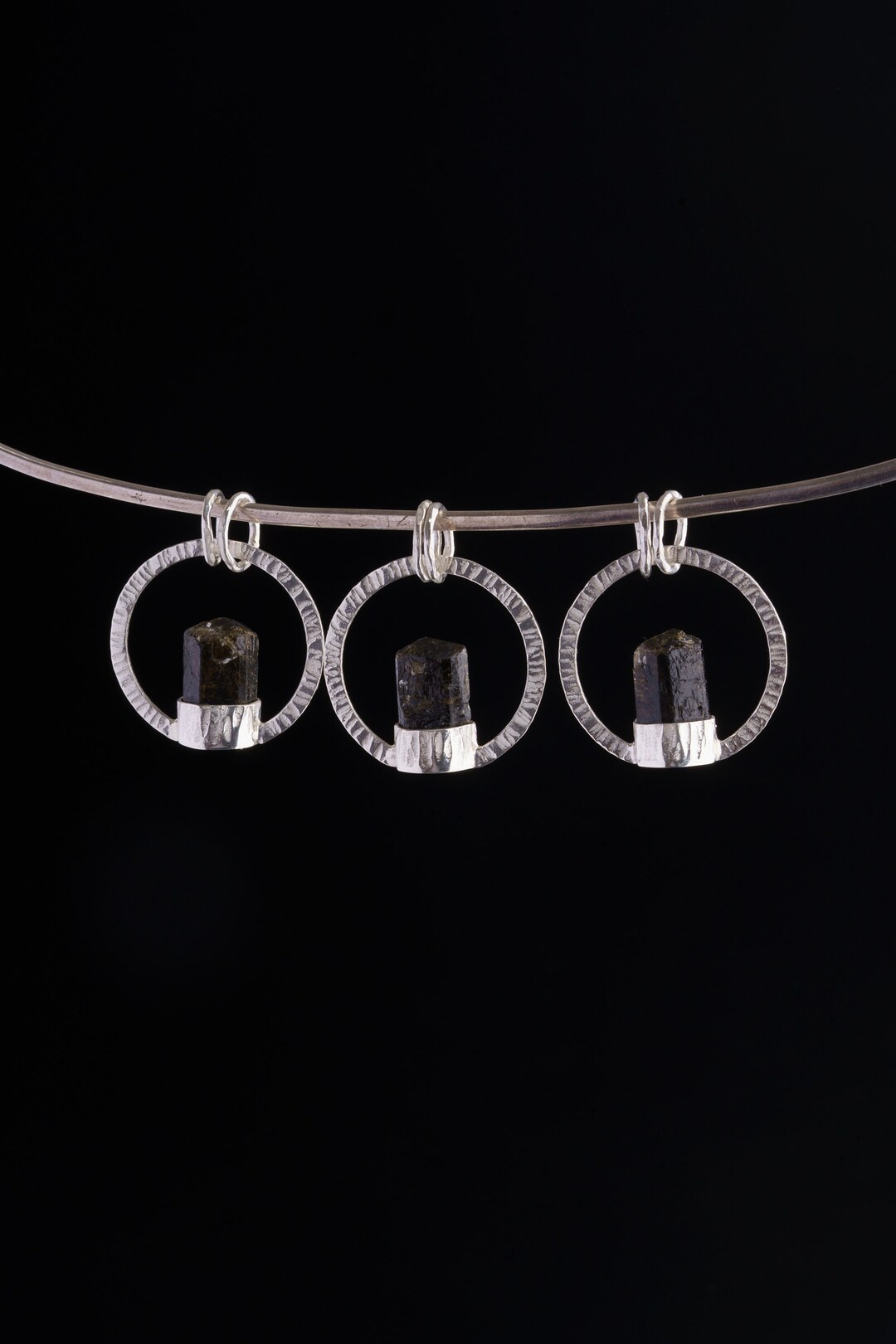 Gem Grade Terminated Himalayan Tourmaline Pendant, Sterling Silver ...