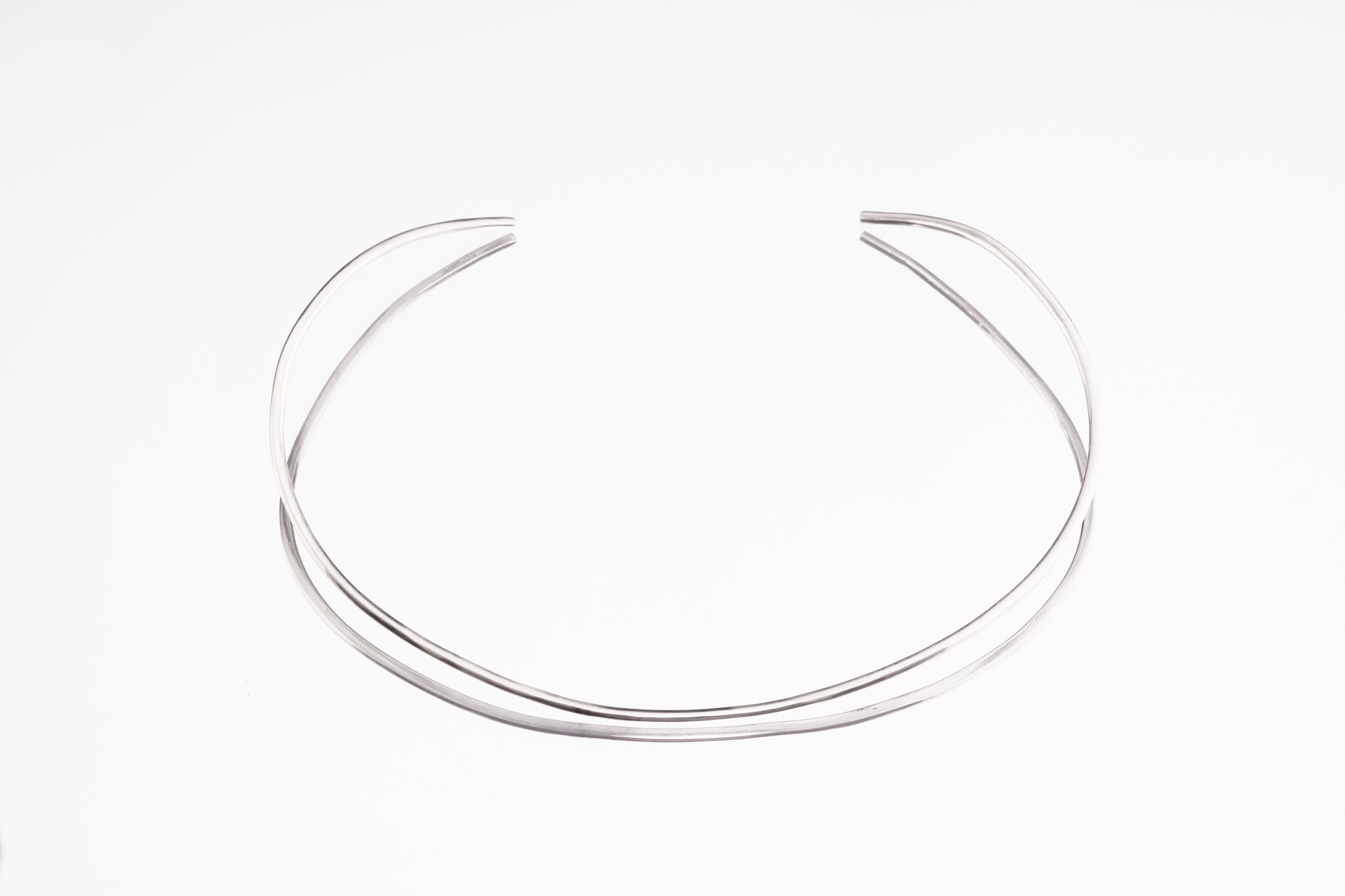 Sterling Silver Neck Cuff, Minimalist Open Choker - Etsy