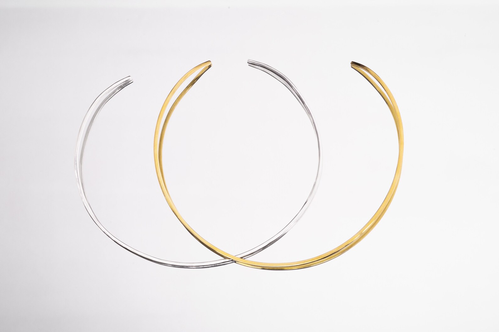 Sterling Silver Neck Cuff, Minimalist Open Choker - Etsy