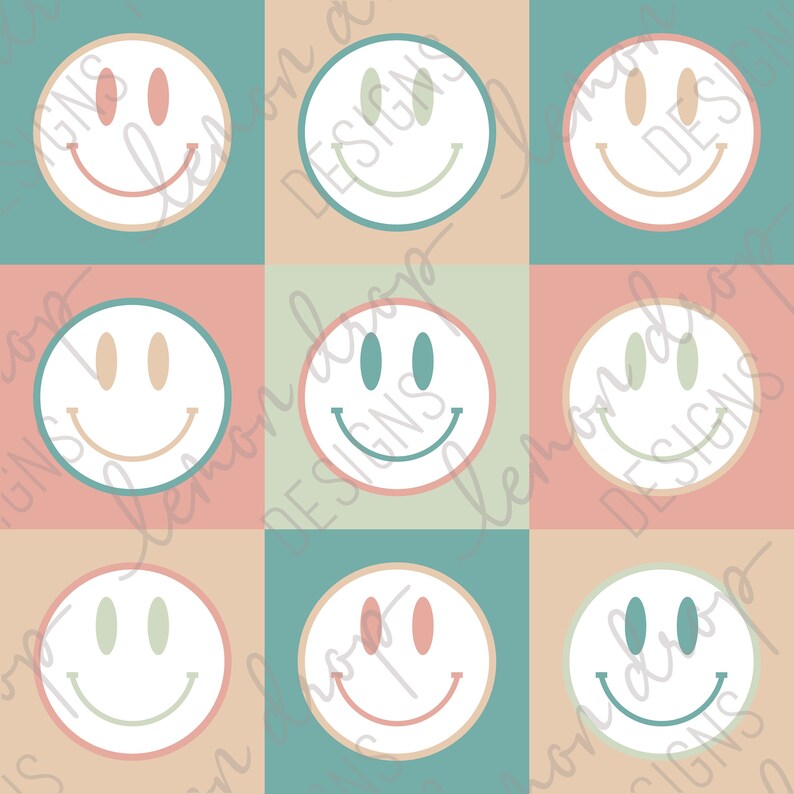 Smiley Face Collage Digital Design Svg Png Eps Digital Cut File Instant ...
