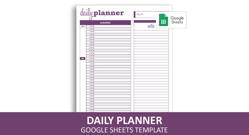 Basic Daily Planner Google Sheets Template Printable Daily Etsy basic-daily-planner-google-sheets-template-printable-daily-etsy
