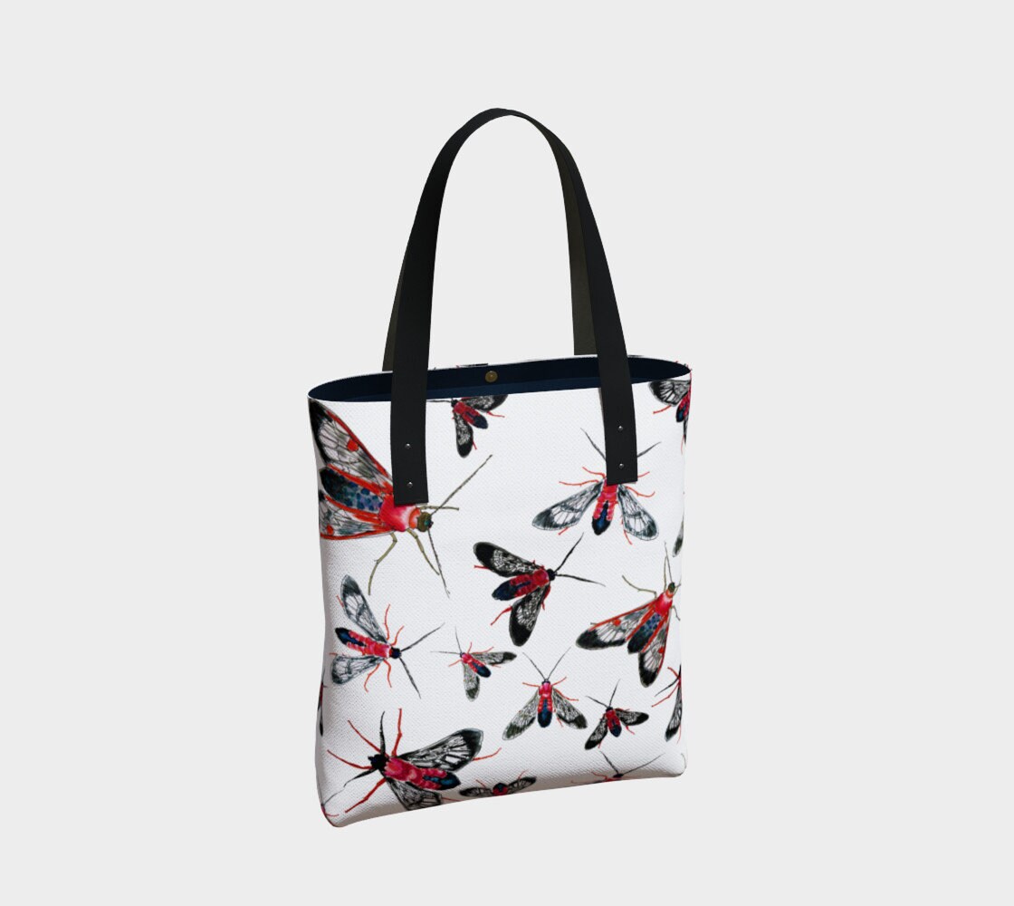 Wasp Moth Urban Tote Bag Insect Purse Shoulder Handbag School | Etsy
