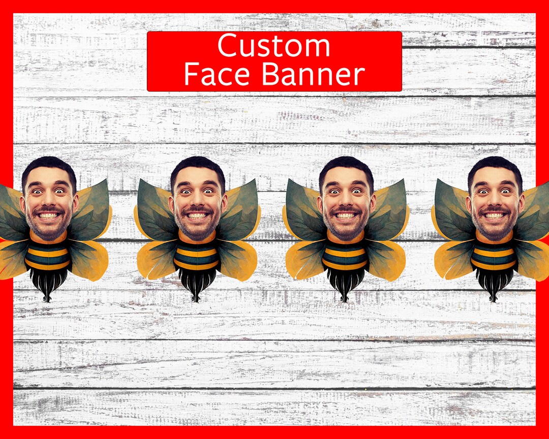 Custom Birthday Party Decorations With Personalized Face Banners: Wall ...