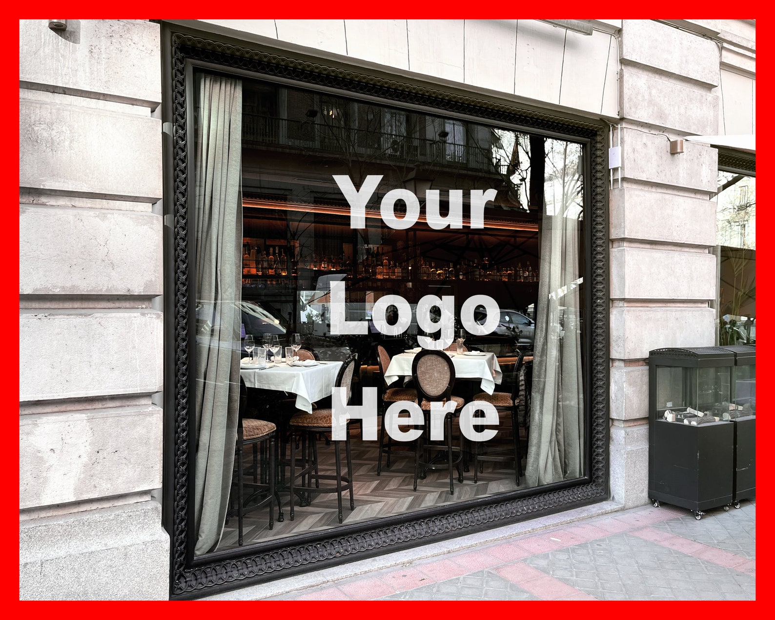 Business Logo Store Front Window Decal Custom Business Logo - Etsy