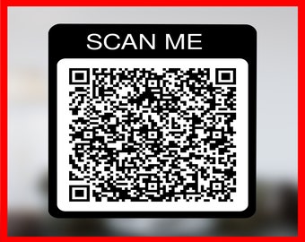 Qr Code Outdoor Sticker - Etsy