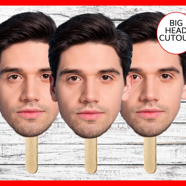 Photo Face on Stick - Etsy