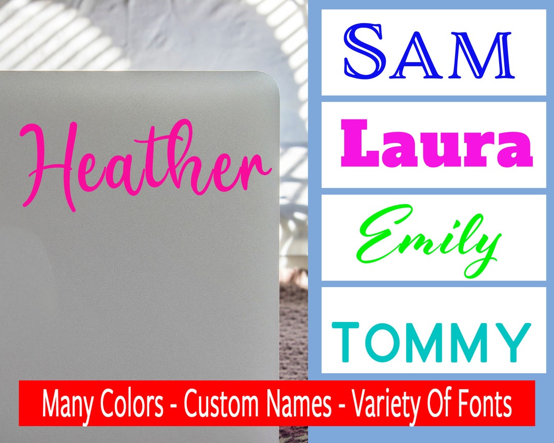 Smart Device Stickers Computer Decal Phablet Decal Name Decal Booklet ...