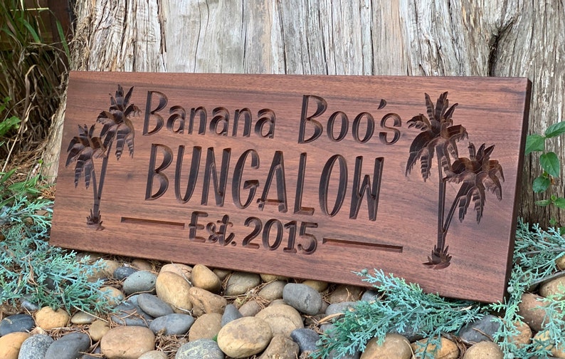 Custom Palm Tree Sign Custom Cabana Signs Poolside Cabana Sign - Etsy