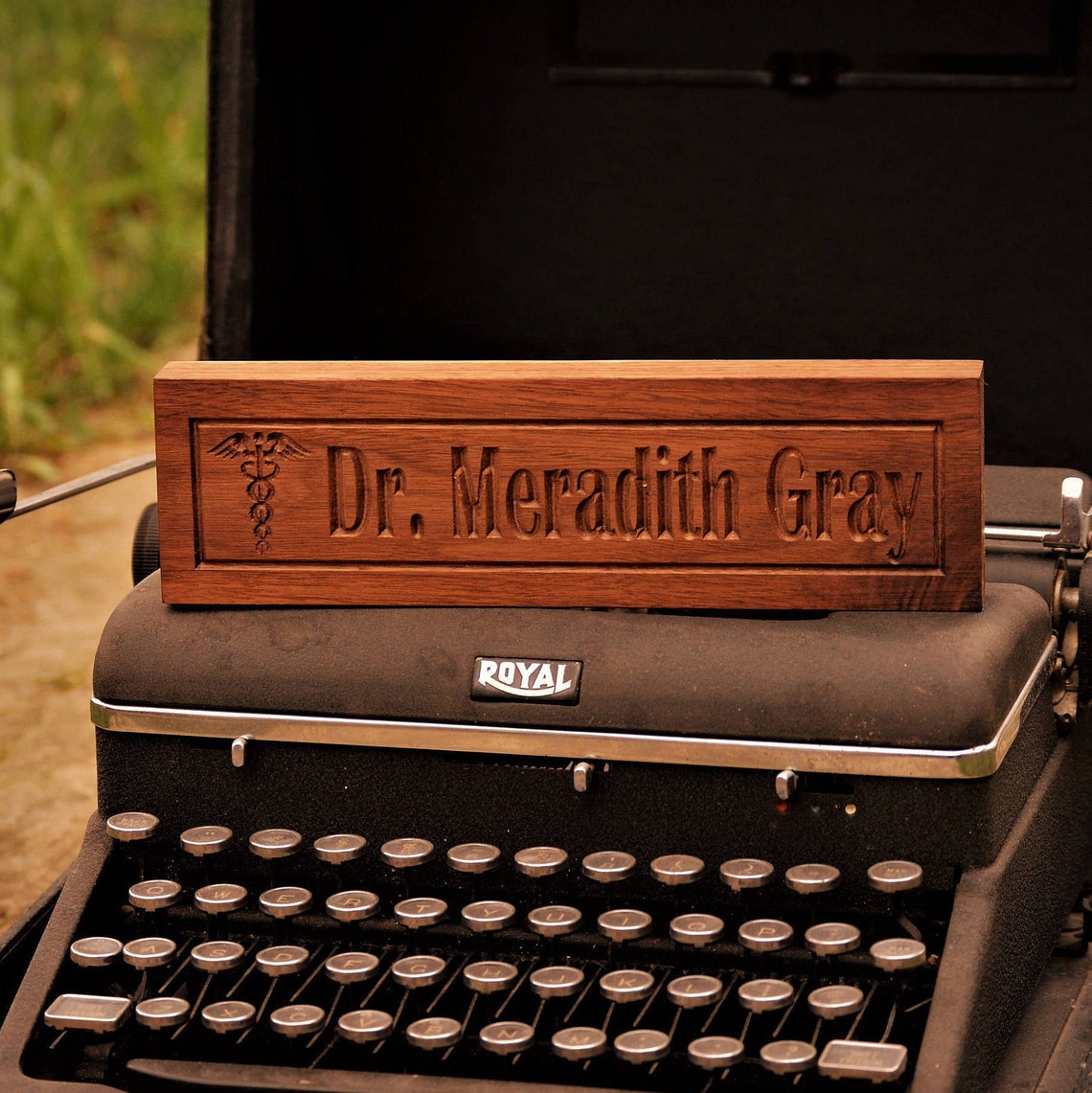 Caduceus Doctor Desk Sign Dr Gift Graduation Desk Name Plate - Etsy