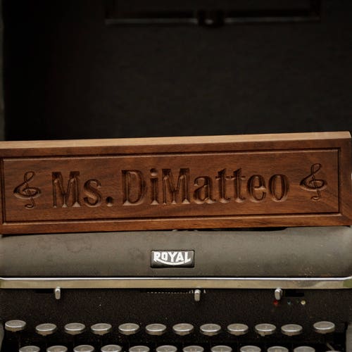 Music Name Sign 3D Printed Name Plate Music Teacher Gift Piano | Etsy