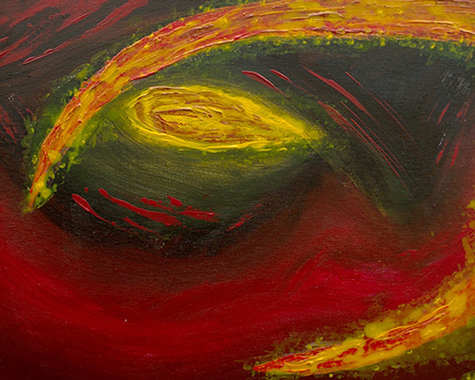 Triptych Acrylic Abstract Red Painting 54 X24 Canvas Art Home - Etsy