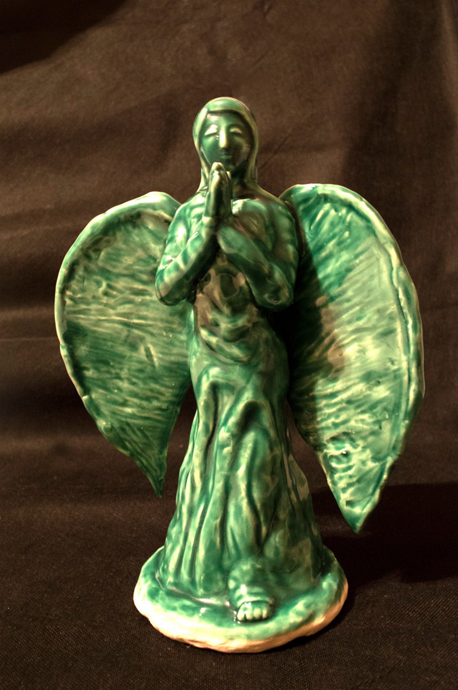 Handmade Ceramic Angel Sculpture Ceramic Angel Figurine - Ceramic Angel ...