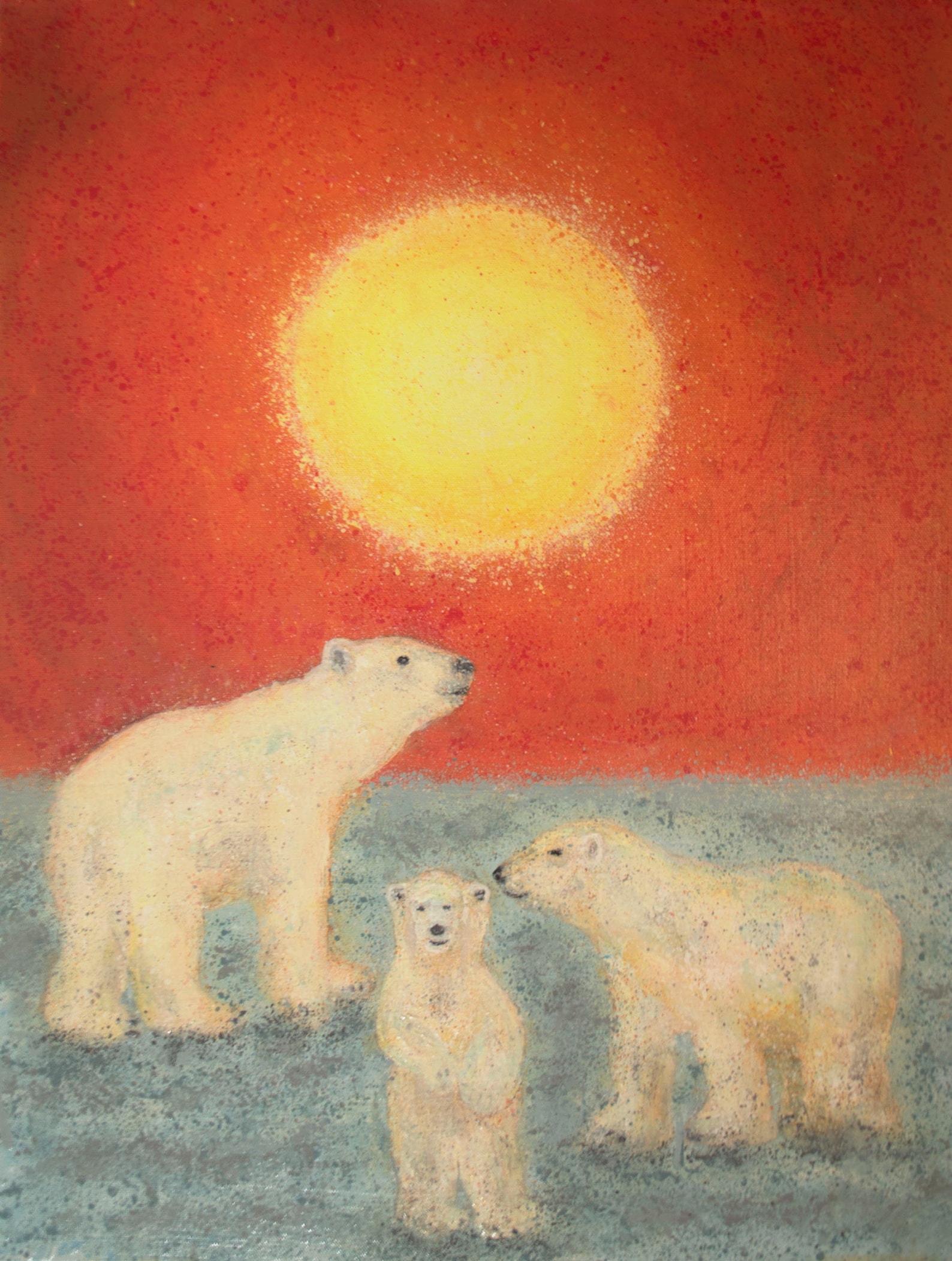 Polar Bear Painting 24 X 18 Canvas Etsy polar-bear-painting-24-x-18-canvas-etsy