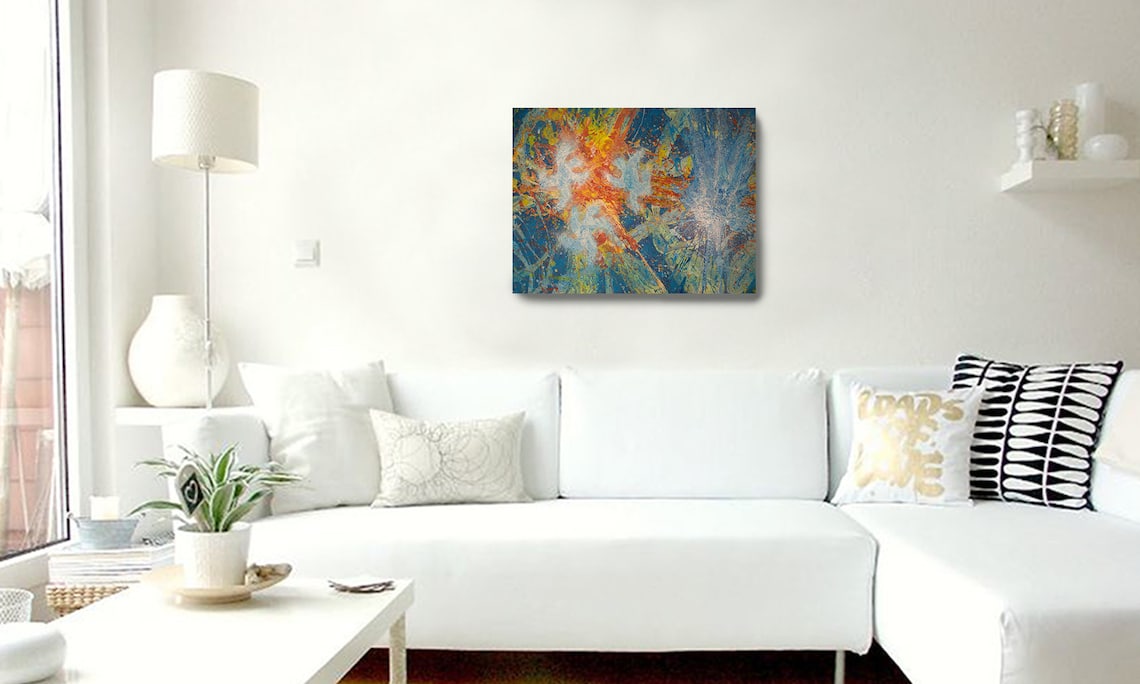 Abstract Painting 24'' X 18'' Canvas Painting, Wall Painting, Home ...
