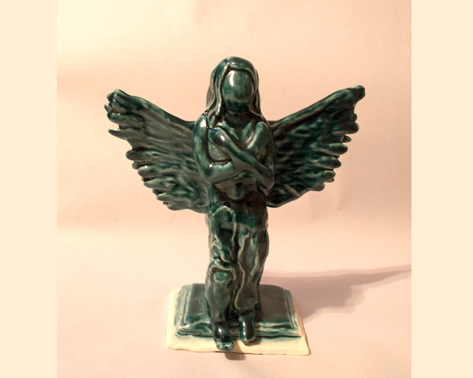 Handmade Ceramic Angel Sculpture Ceramic Angel Figurine Jade Angel, # 1 ...