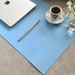 Wide Bespoke Desk Mat Recycled Leather Personalised - Etsy
