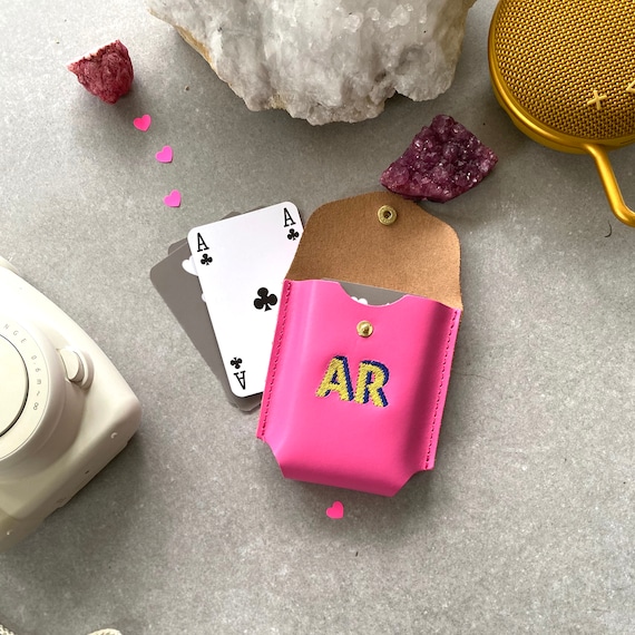 Shadow lettering initials Playing Card Case With Playing Cards | Etsy