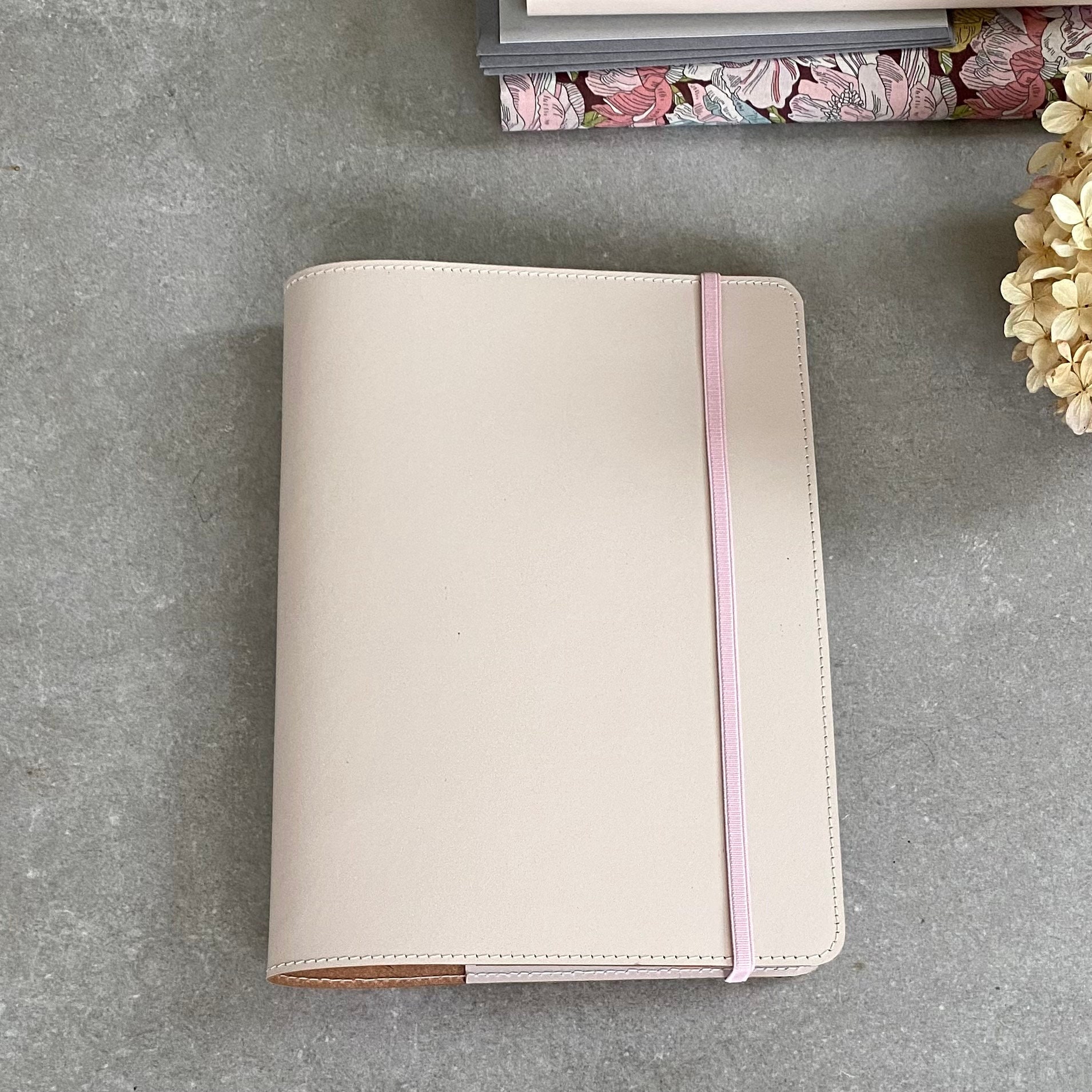 Recycled Leather Cover for A5 Refillable Spiral Notebook - Etsy UK