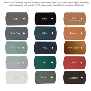 Wide Bespoke Desk Mat Recycled Leather Personalised - Etsy