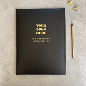 Recycled Leather Logo Presentation Folder - for Celebrants and Marriage ...