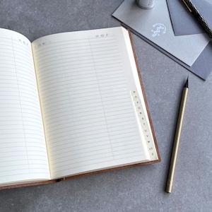 Personalised Address Book Bee Embossed Recycled Leather - Etsy