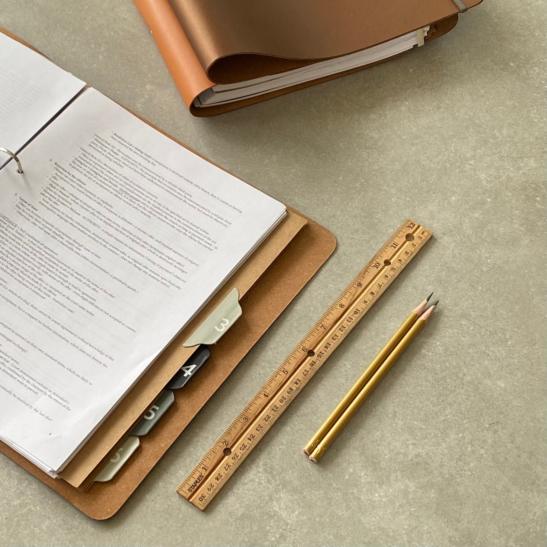 Binder Recycled Leather Ring Binder With Feature Frame - Etsy UK