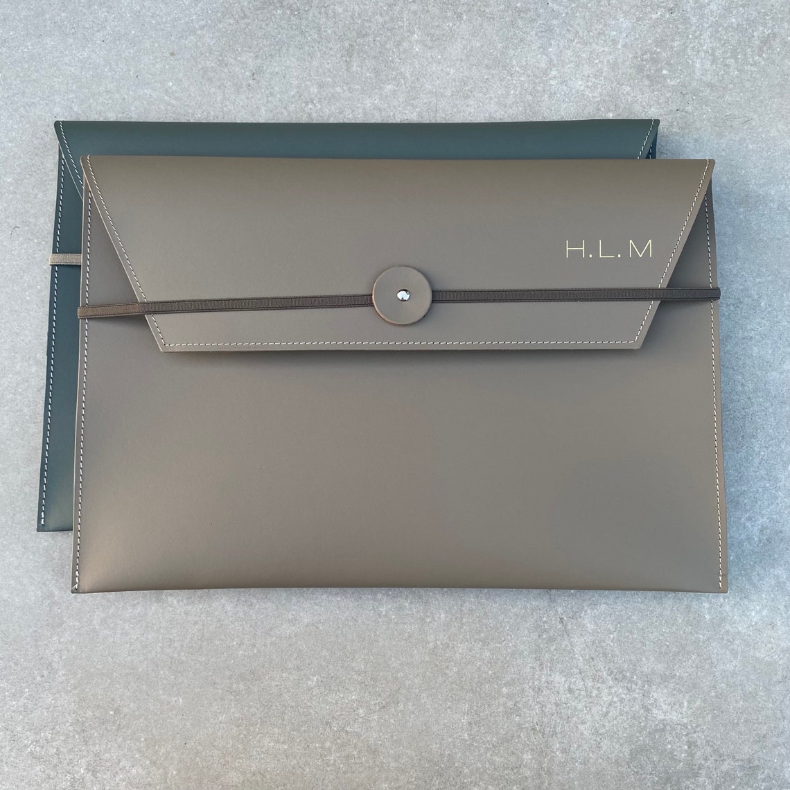 Personalised Recycled Leather A4 Document Envelope - Etsy
