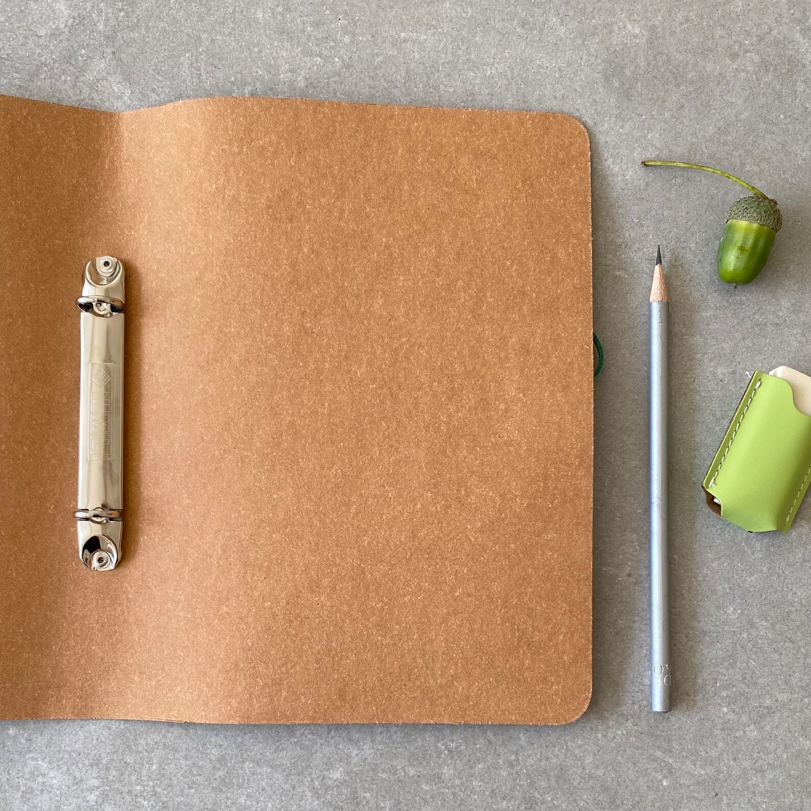 A5 Ring Binder Recycled Leather With Traditional Tie - Etsy UK