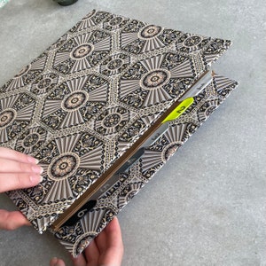 Liberty Fabric Hardback Lever Arch Ring Binder - Recycled Leather A4/US ...