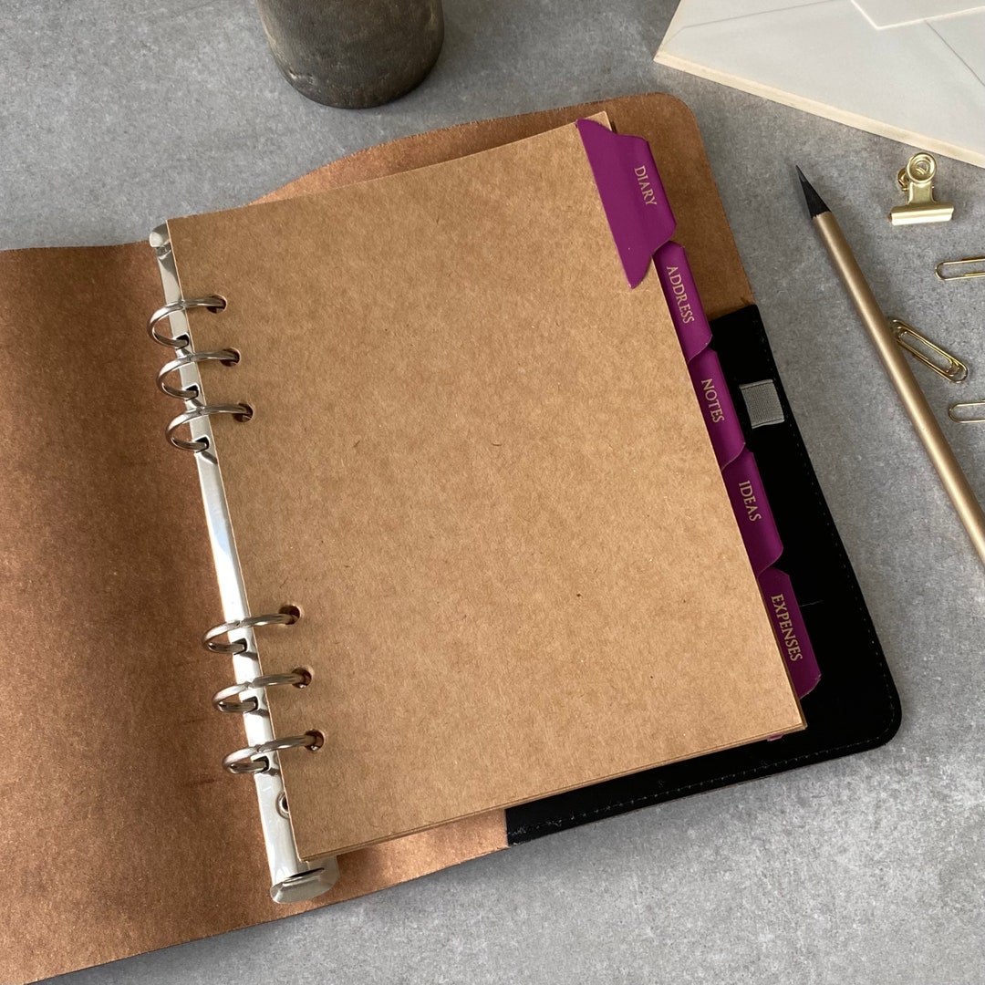 Weekly Planner Organiser Recycled Leather in 25 Colours - Etsy