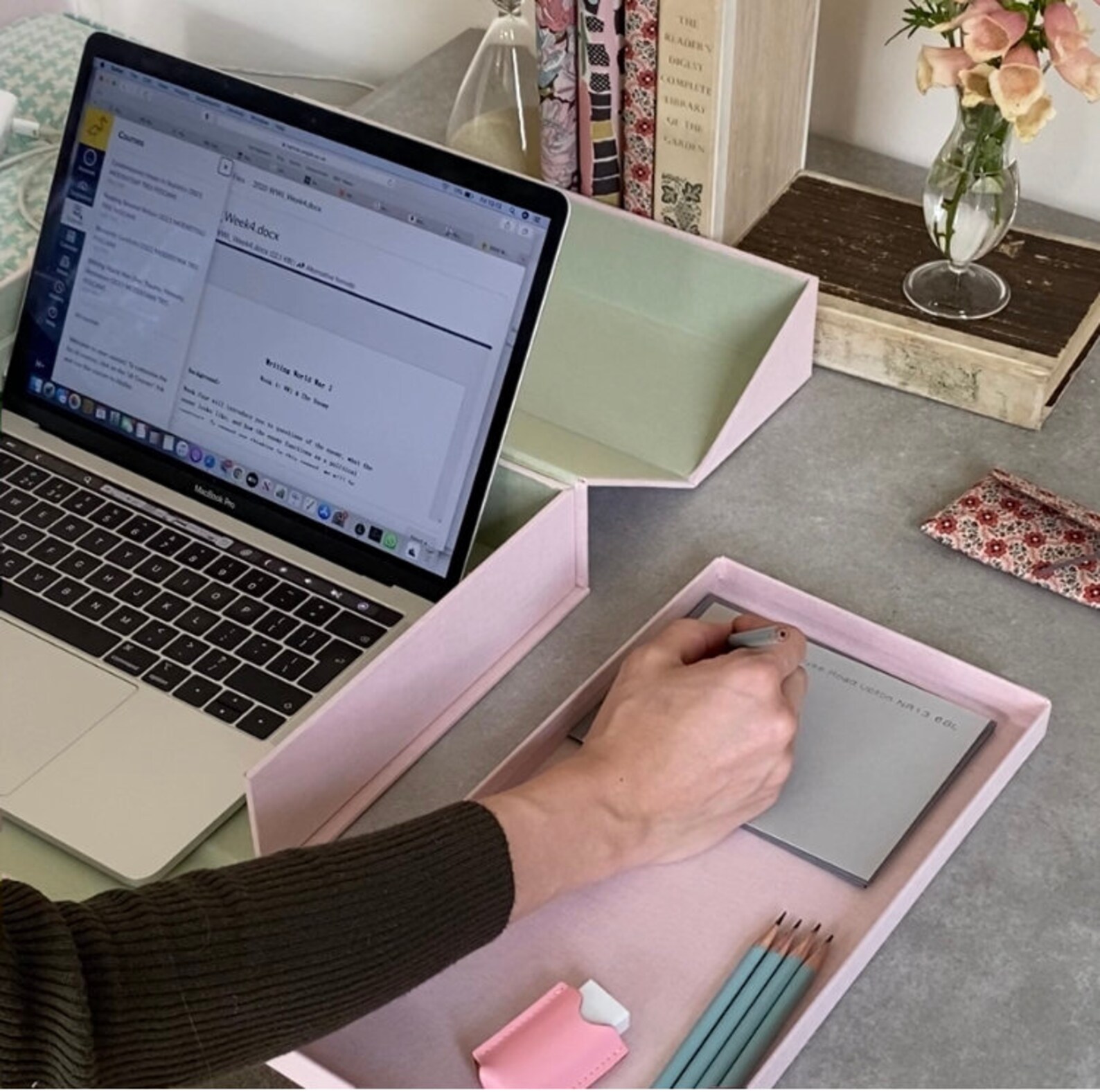 Desk Organiser Box and Compact Draw Tidy - Etsy