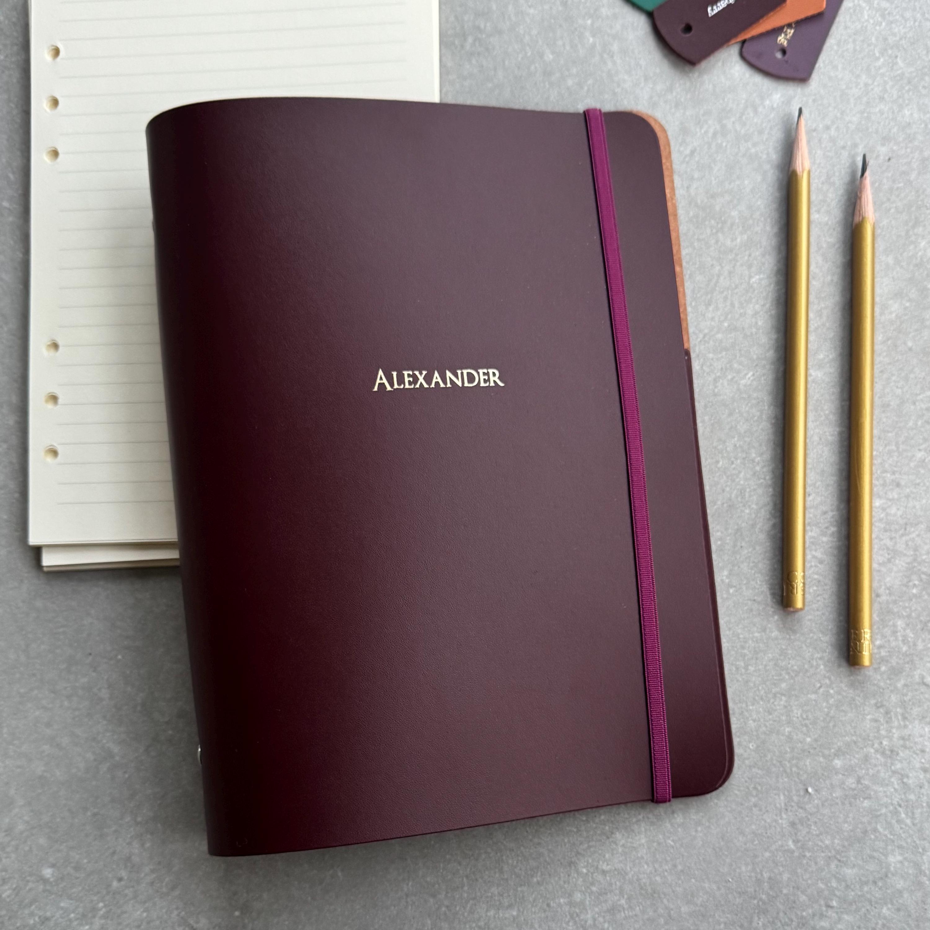 A5 Refillable Journal Planner,diary Organiser Binder Personalised ...