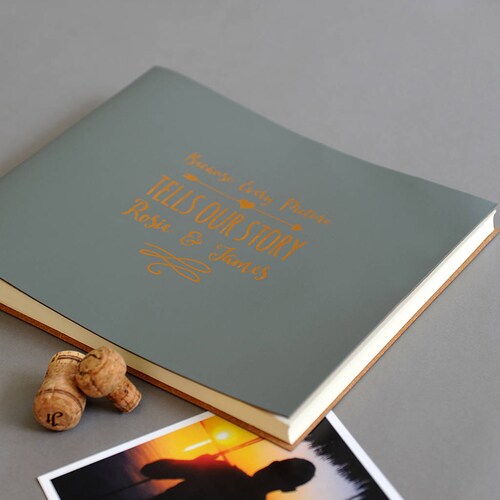 Large Photo Album Handmade From Recycled Leather Personalised - Etsy UK