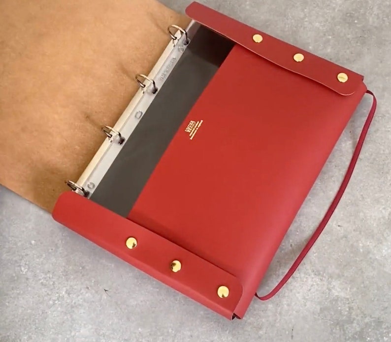 A4 Presentation Folder Ring Binder Recycled Leather - Etsy