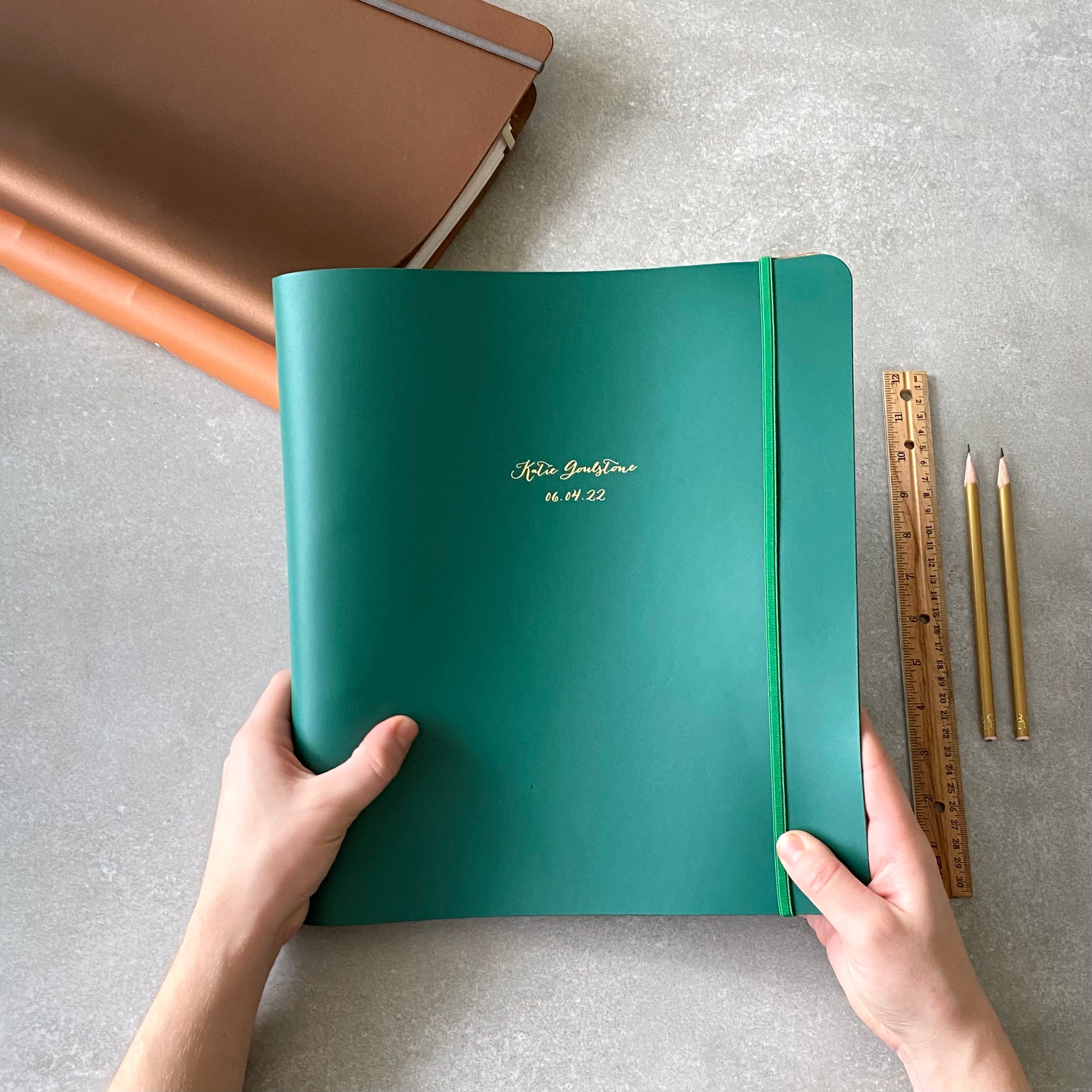 Personalised Recycled Leather Ring Binder - Etsy UK