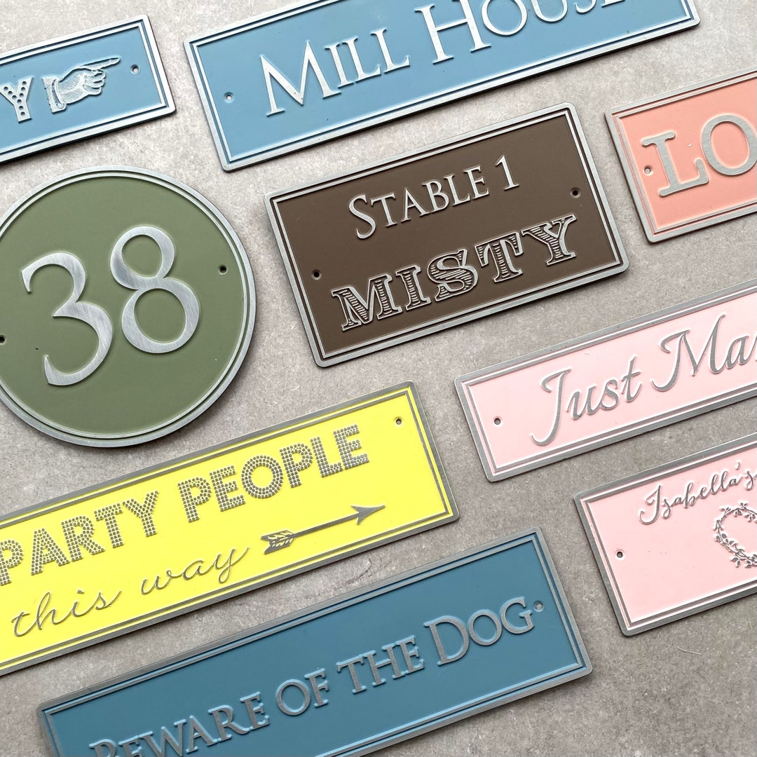 All Weather Small Rectangular Metal Sign - Etsy