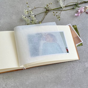 Spine Personalised Photo Album Recycled Leather - 28 Colours - Etsy