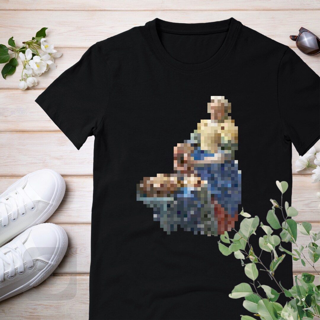 Johannes Vermeer T-shirt Milkmaid Art Tshirt Unisex Jersey Short Sleeve Tee Dutch Master Shirt ...