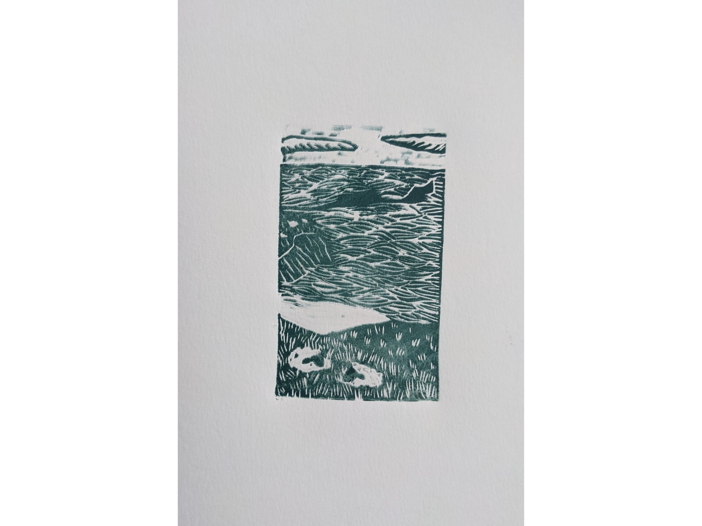 Wood & Linocut Prints Art & Collectibles Prints Linoprint The Gower ...