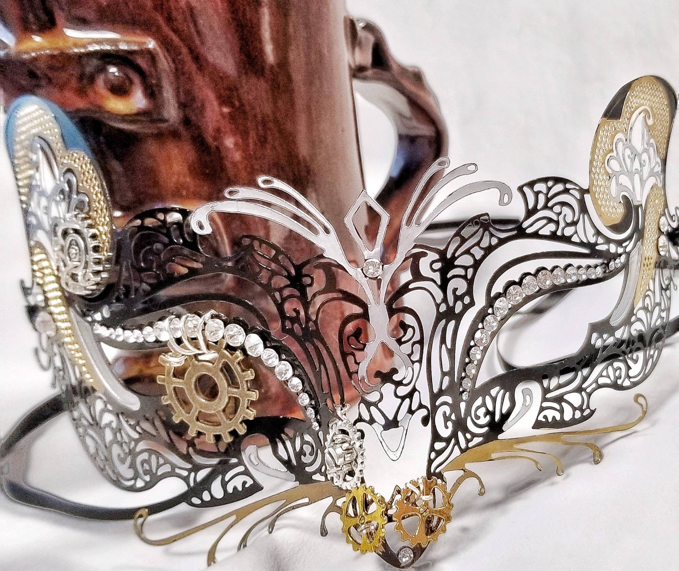Steampunk Cat Mask Made to Order Clockwork Fox Mechanical | Etsy