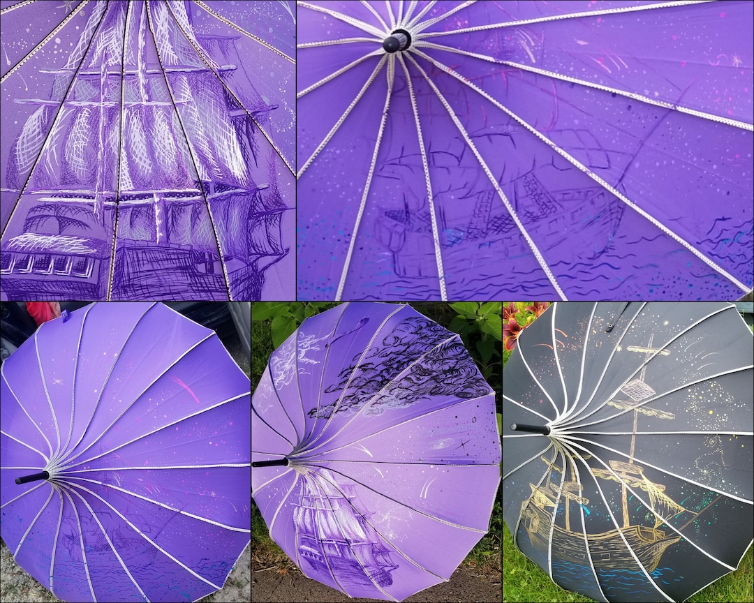 Safe Space Ship Pride Parasols Made to Order Rainbow Spiral Galaxy ...