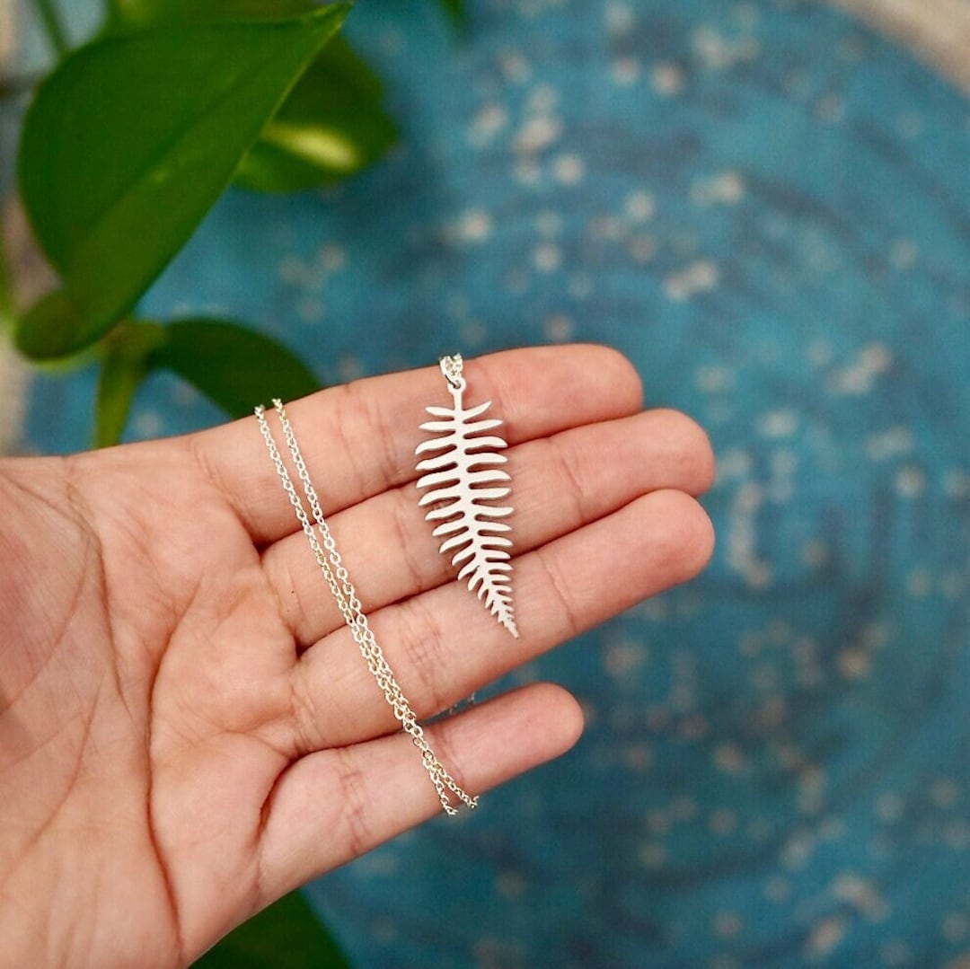 FERN NECKLACE | Fern Leaf Jewellery - Plant Jewellery - Botanical ...