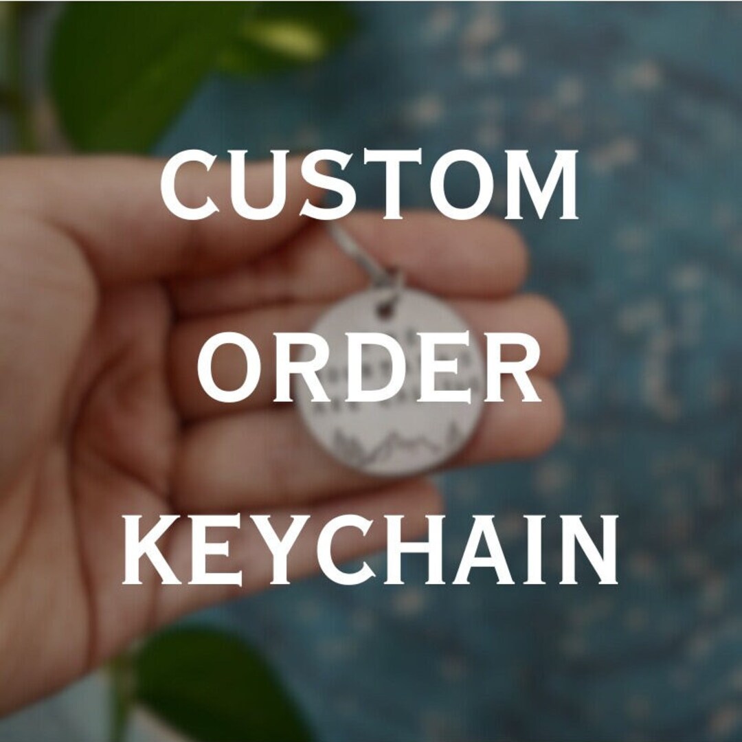 CUSTOM STAMPED KEYCHAIN | Out Where the Wild Things Are - Travel Gift ...