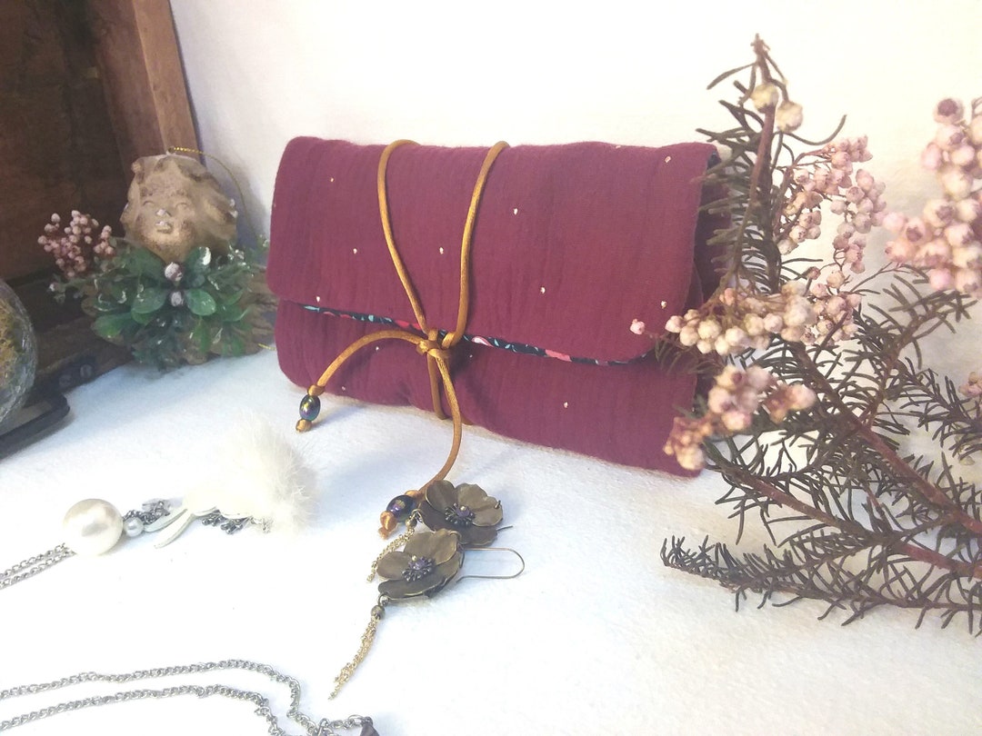 Storage Pouch for Jewelry to Fold or Roll Travel Jewelry - Etsy