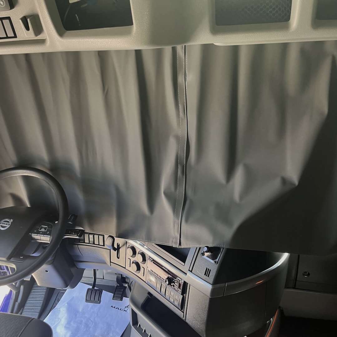 Volvo VNL 760, VNL 860, VNR Windshield Magnetic Curtains Set, Left and ...