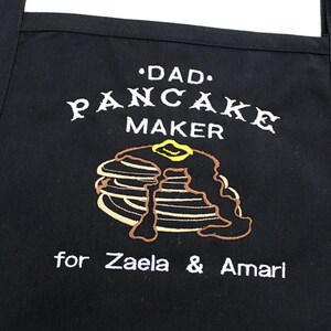 Dad or Grandpa Pancake Maker Apron Dad Pancake Apron Personalized Daddy ...