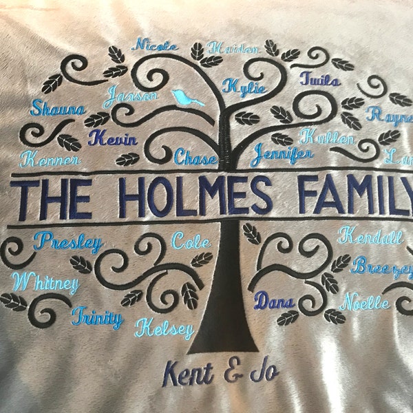 Family Tree Quilt - Etsy